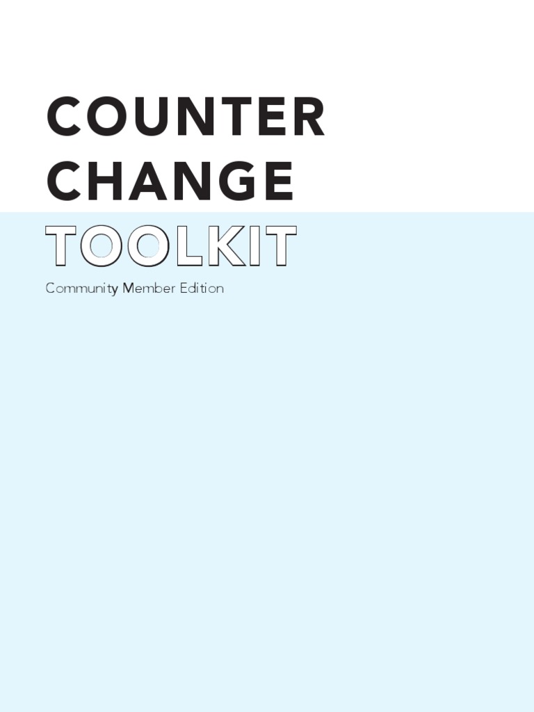 Counter Change Toolkit | PDF | Epistemology | Cognitive Science