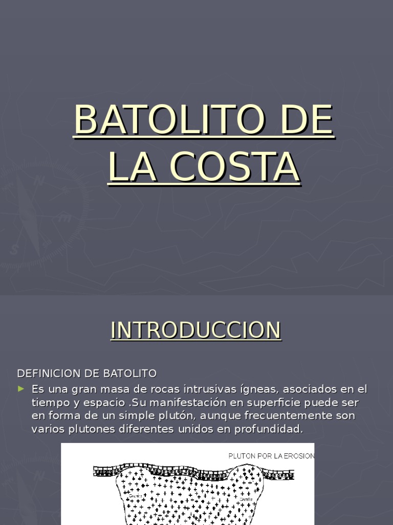 Geología Del Batolito