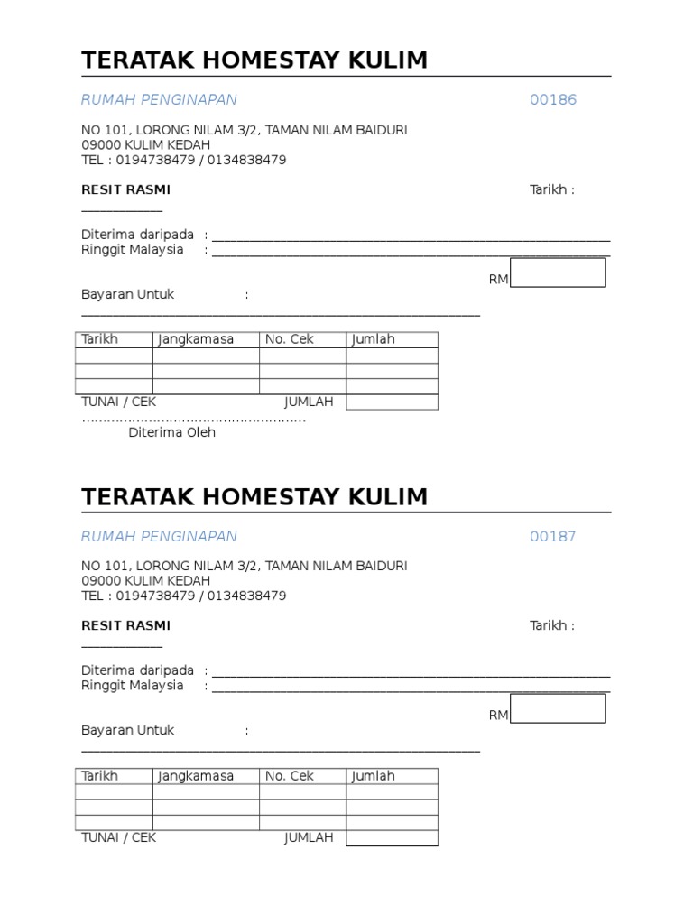 Resit Homestay 2015 | PDF