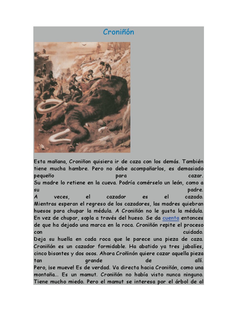 Croniñón Cuento | PDF | Novela negra, policíaca y suspenso | Libros ...