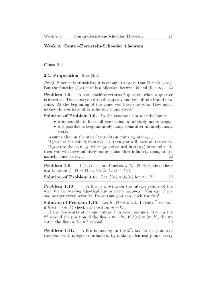 Cantor Theorem Pdf Mathematical Analysis Geometry