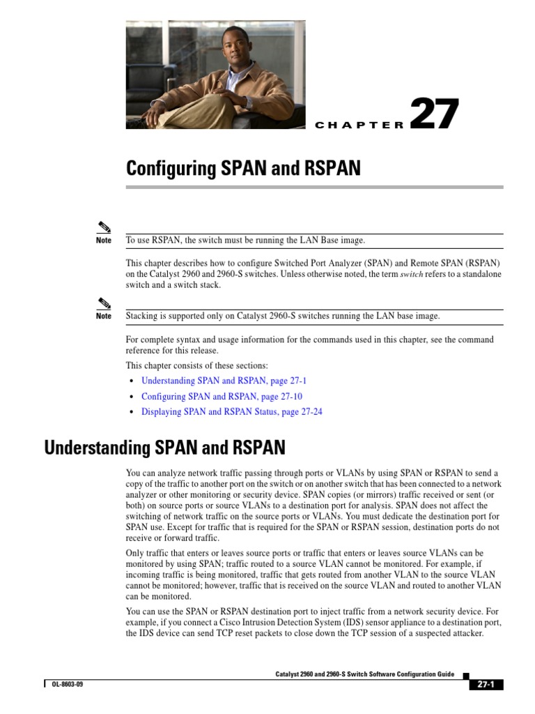SPAN Vs RSPAN Port Mirroring Cisco | PDF | Network Switch | Port ...