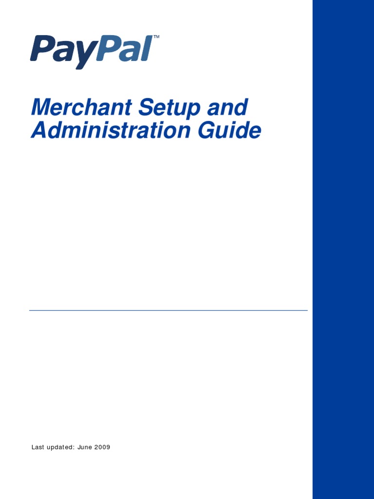PP MerchantSetupAdministrationGuide | PDF | Character Encoding | Pay Pal