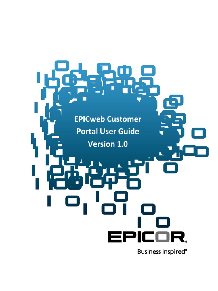 EPICweb Customer Portal User Guide | Web Browser | Login