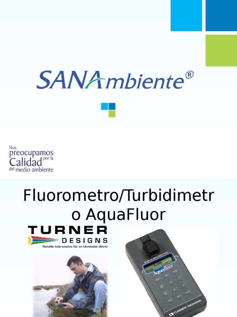 Fluorometro-Turbidimetro AquaFluor Turner Designs 2015 | PDF | Ligero | Science