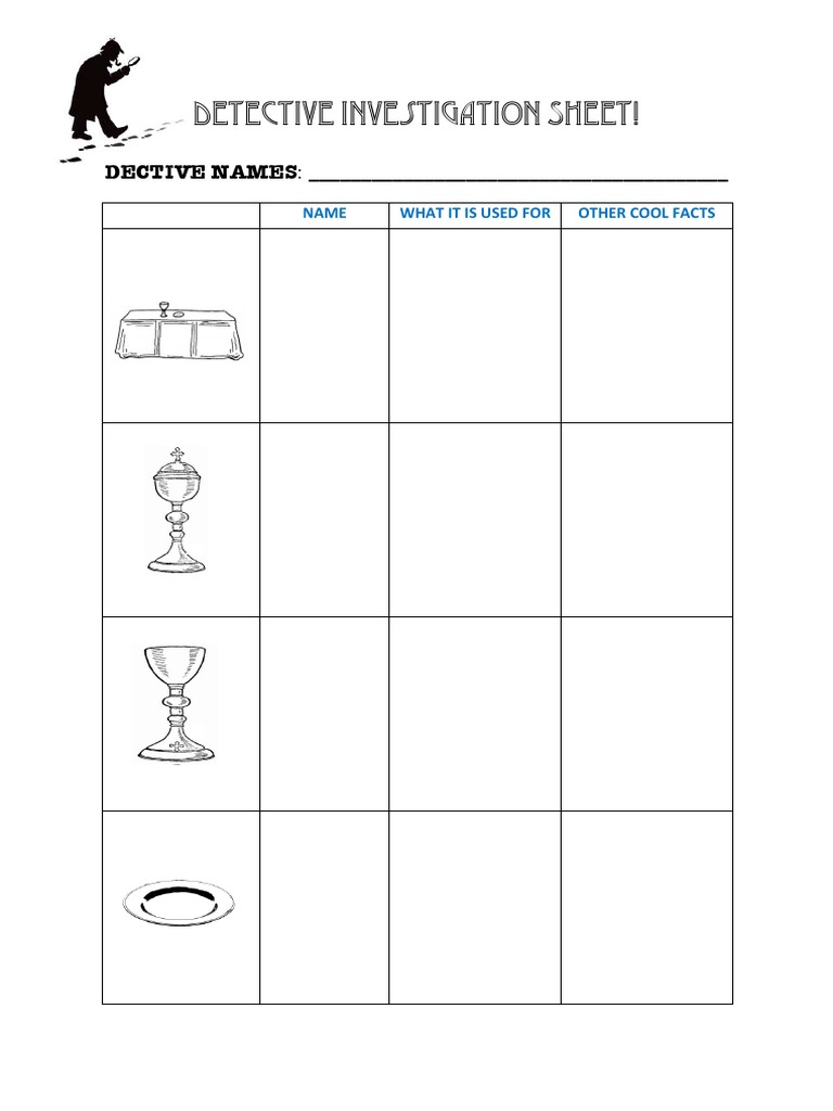 Detective Invetigation Sheet | PDF