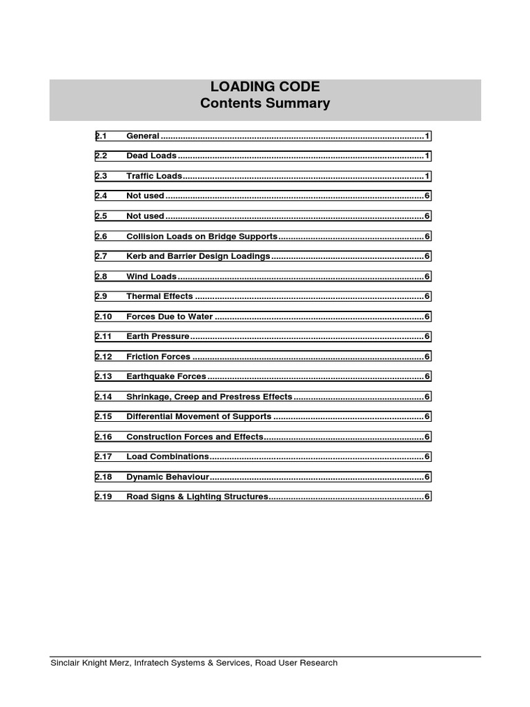 t02 Austroads Loadings | PDF | Traffic | Structural Load