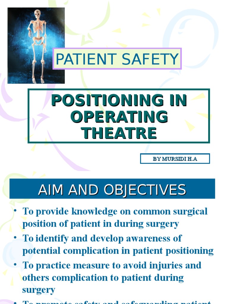 Patient Positioning in the Operating Room | PDF | Anatomical Terms Of ...