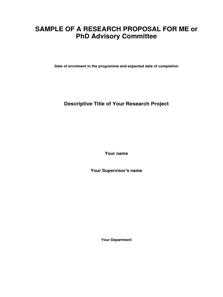Sample Research Proposal 2 | PDF