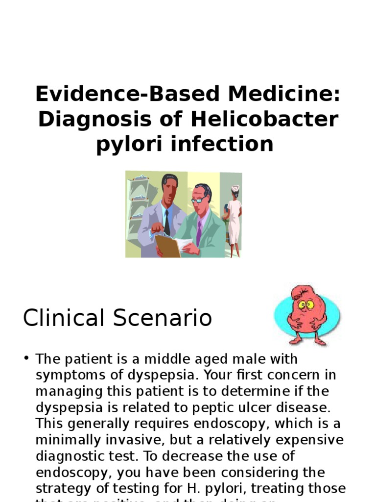 Diagnosis of Helicobacter Pylori Infection | PDF | Sensitivity And ...