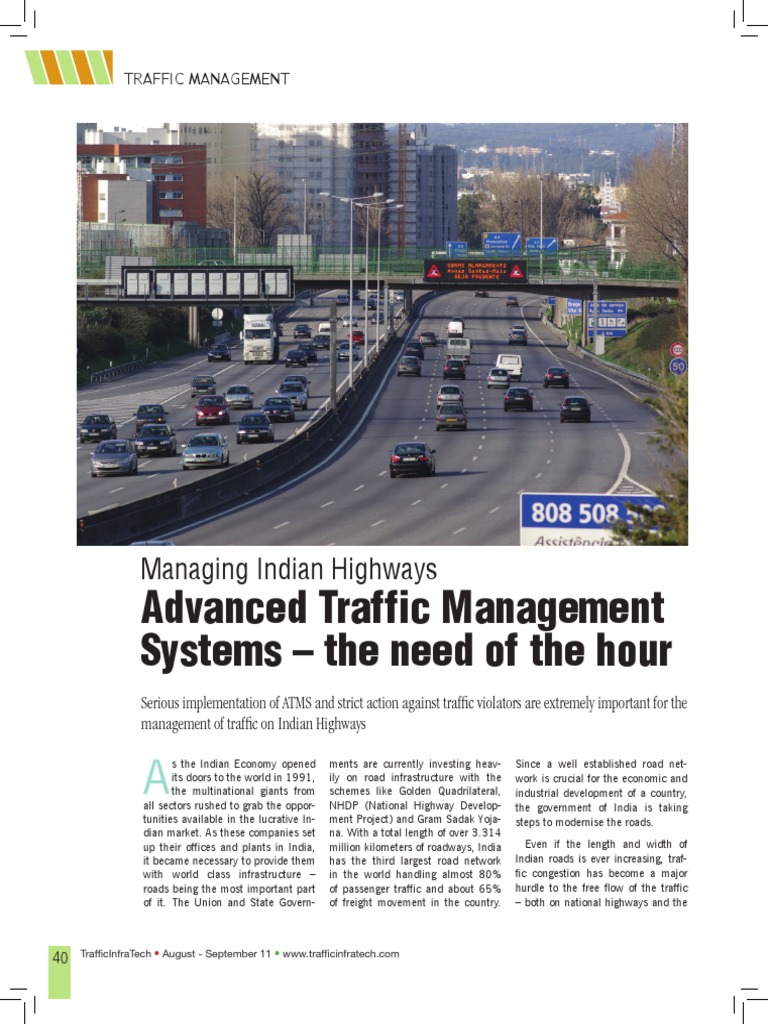 Advanced Traffic Management Systems - The Need of The Hour: Managing ...