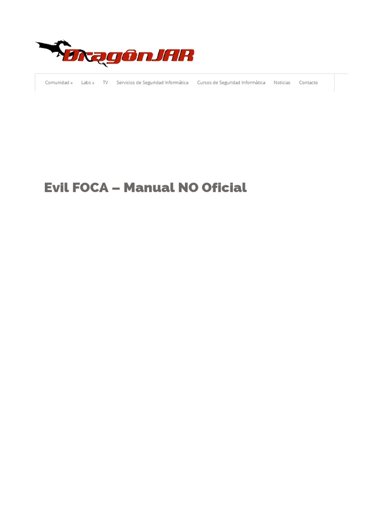 Evil FOCA - Manual NO Oficial | PDF | Dirección IP | Yo Pv6
