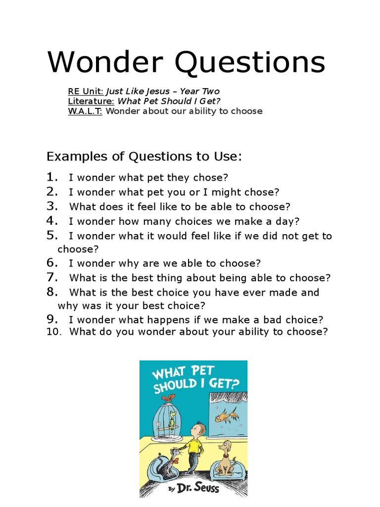Wonder Questions | PDF | Self-Improvement | Science & Mathematics