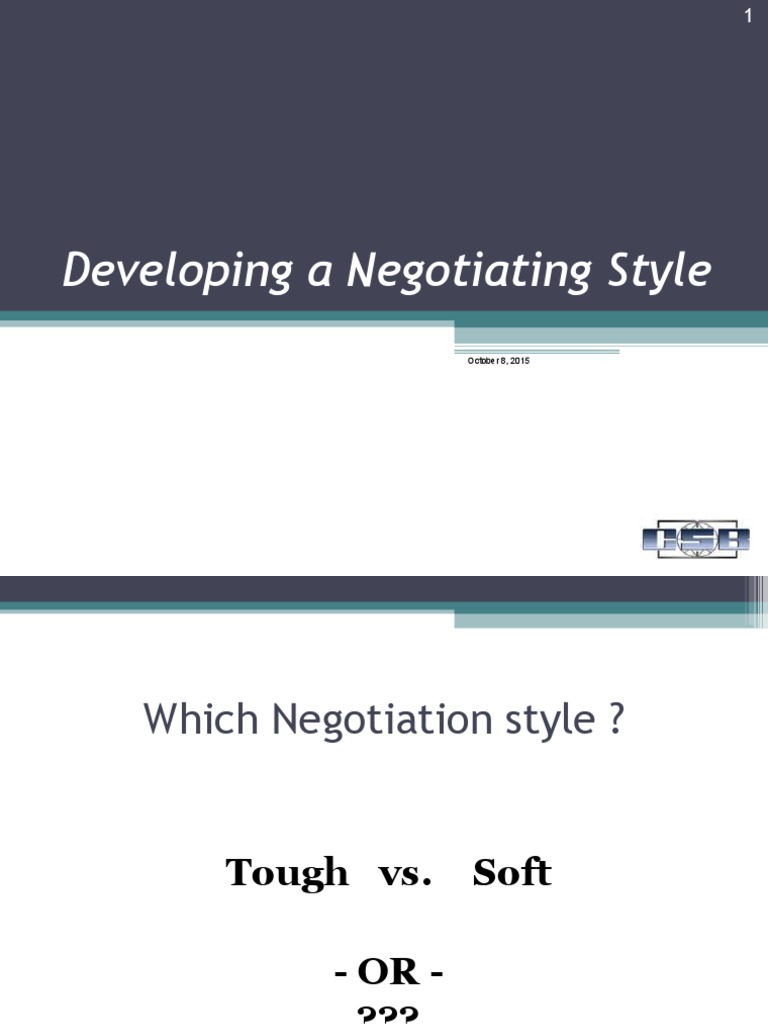 Effective Negotiation Styles Explained | PDF
