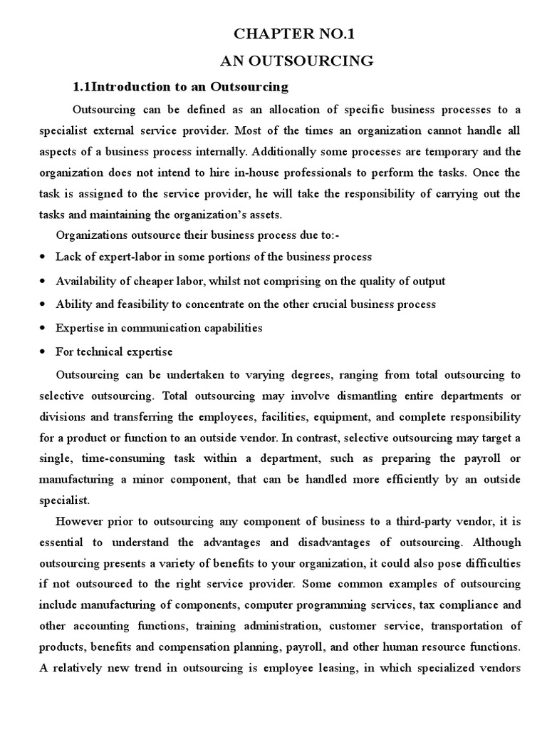 Understanding Outsourcing in Economics | PDF | Outsourcing | Offshoring