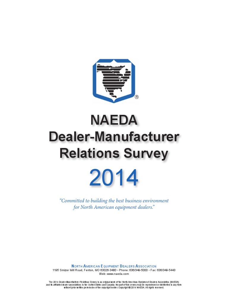 2014 Dealer Manufacturer Survey | PDF | Mean | Average