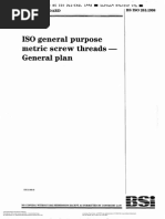 ISO 261-1998 - General Purpose Metric Screw Threads - General Plan ...