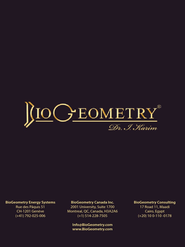 Introduction to BIOGEOMETRY