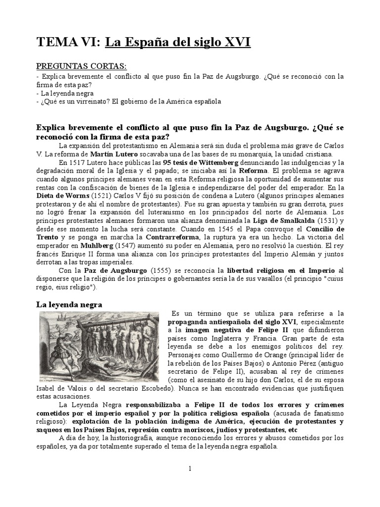 España en el siglo XVI: Virreinatos y Conflictos | PDF | Nueva españa ...