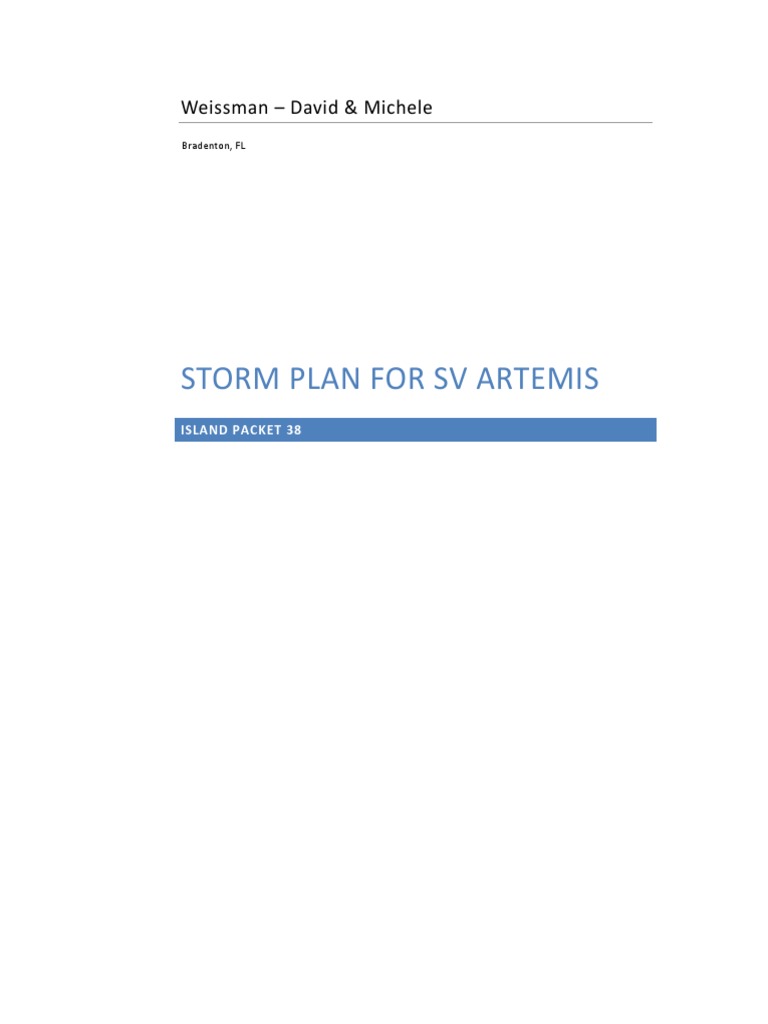 Weissman Storm Plan IP38 PDF | PDF | Tropical Cyclones | Weather