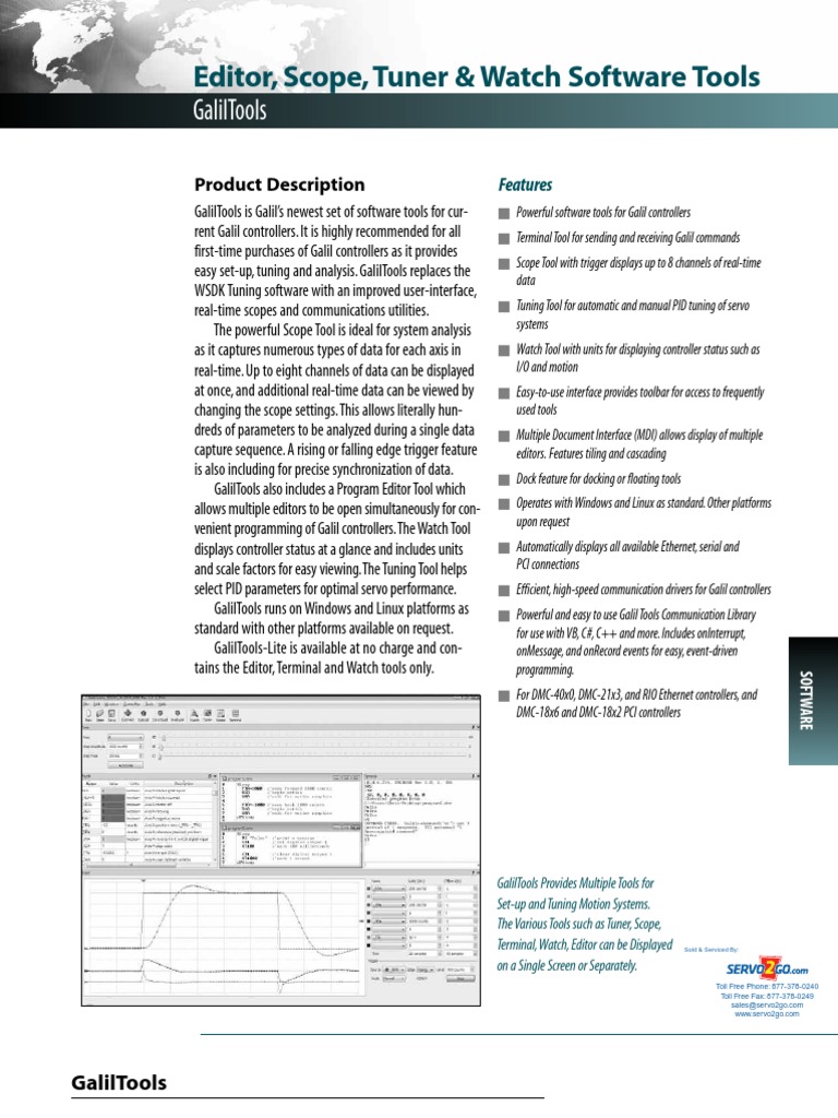 GalilTools: Essential Software Suite | PDF | Computer Terminal | Software