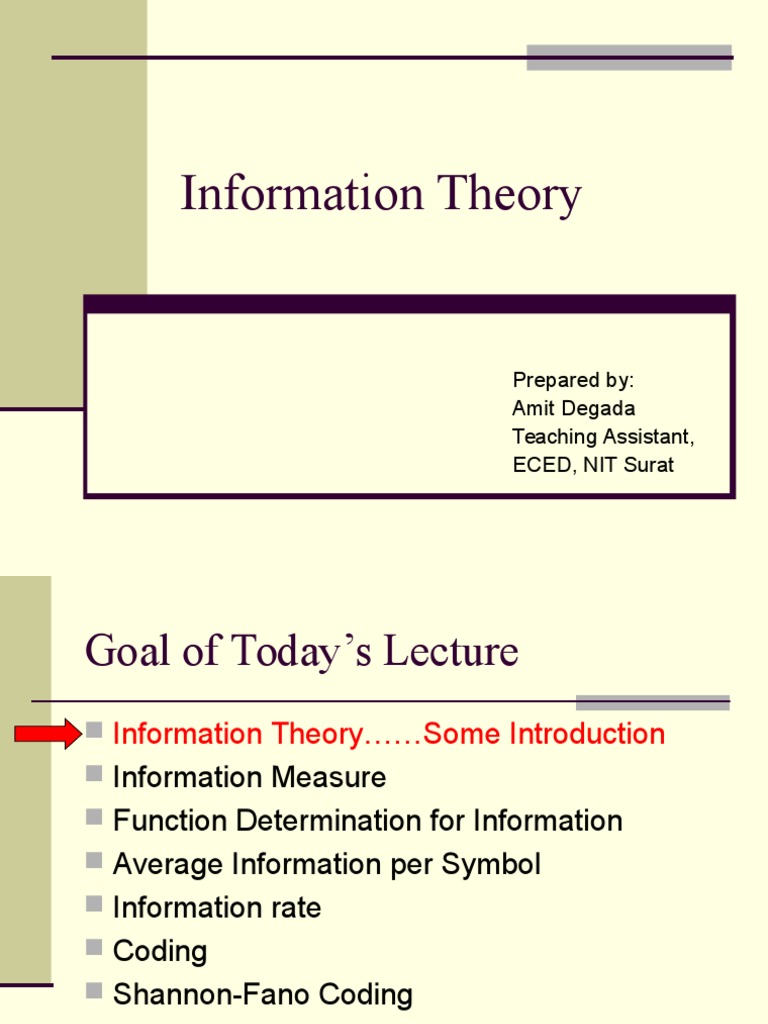 Introduction to Information Theory | PDF | Logarithm | Information