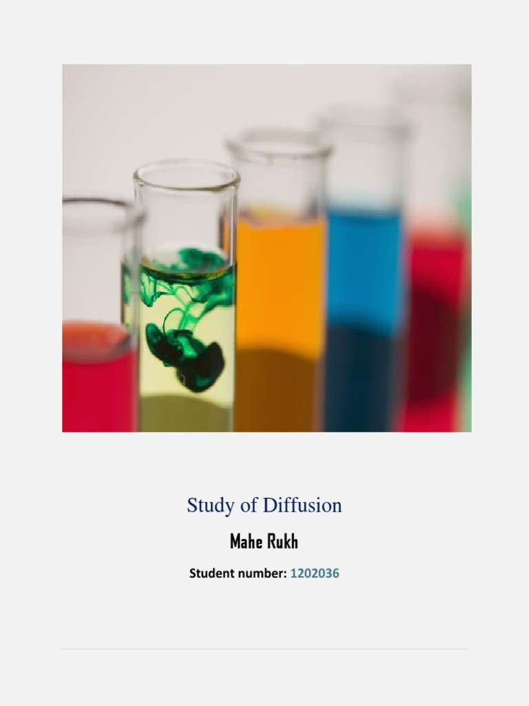 EXP 02 Formal GRP 02 A2 1202036 | PDF | Diffusion | Molar Concentration