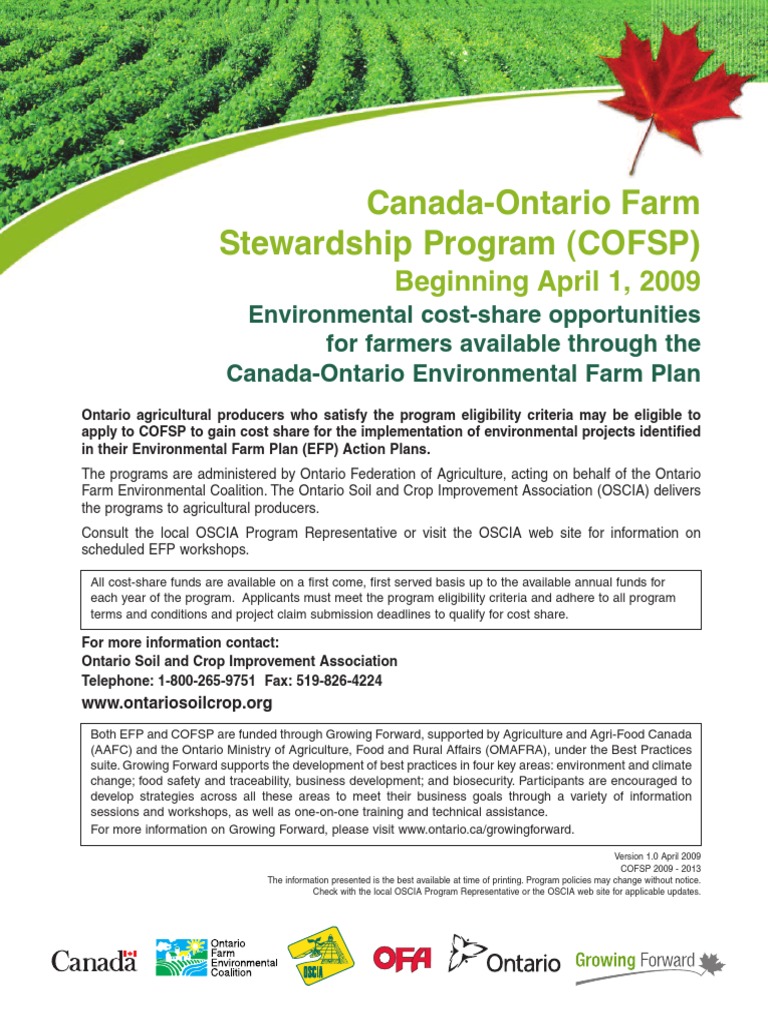 Canada (2009) Canada-Ontario Environmental Farm Plan | PDF | Riparian ...