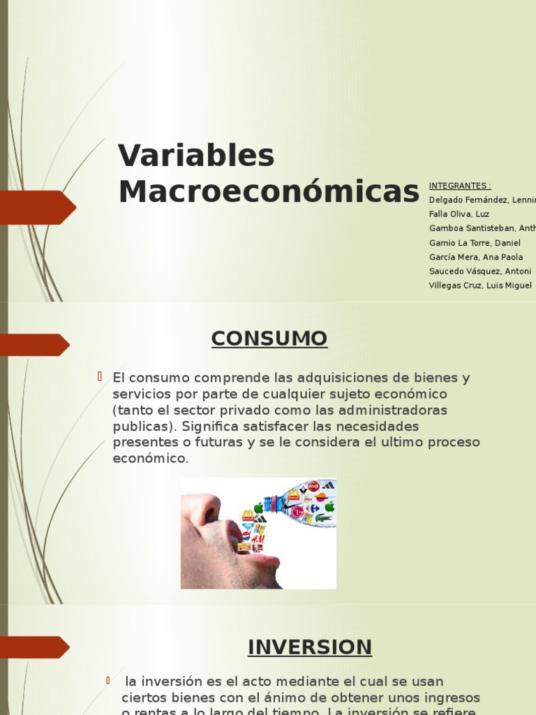 Variables Macroeconómicas Peru | PDF | Producto Interno Bruto | Precios