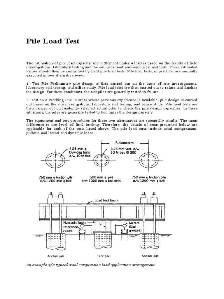Pile LOad Test AA | PDF | Technology & Engineering