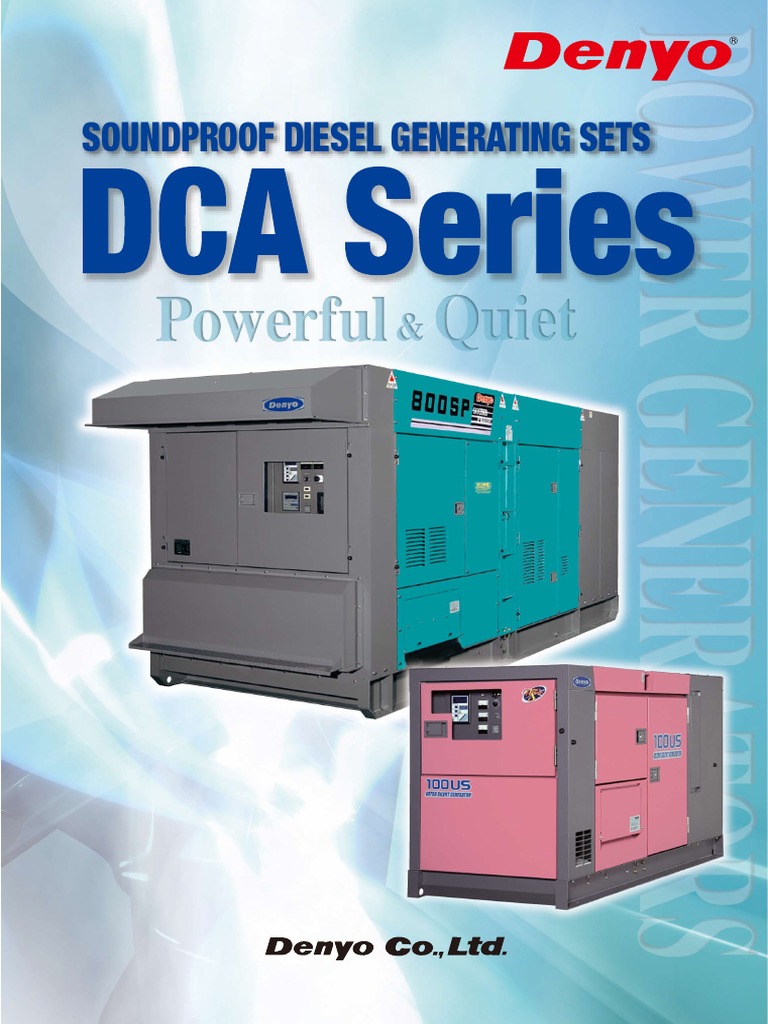 Denyo Dca Models | PDF | Electric Generator | Diesel Engine