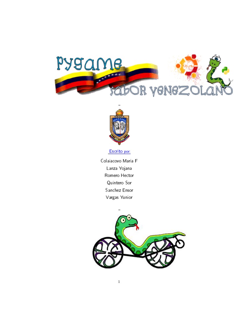 Pygame Con Sabor Venezolano | PDF | Modelo de color Rgb | Color