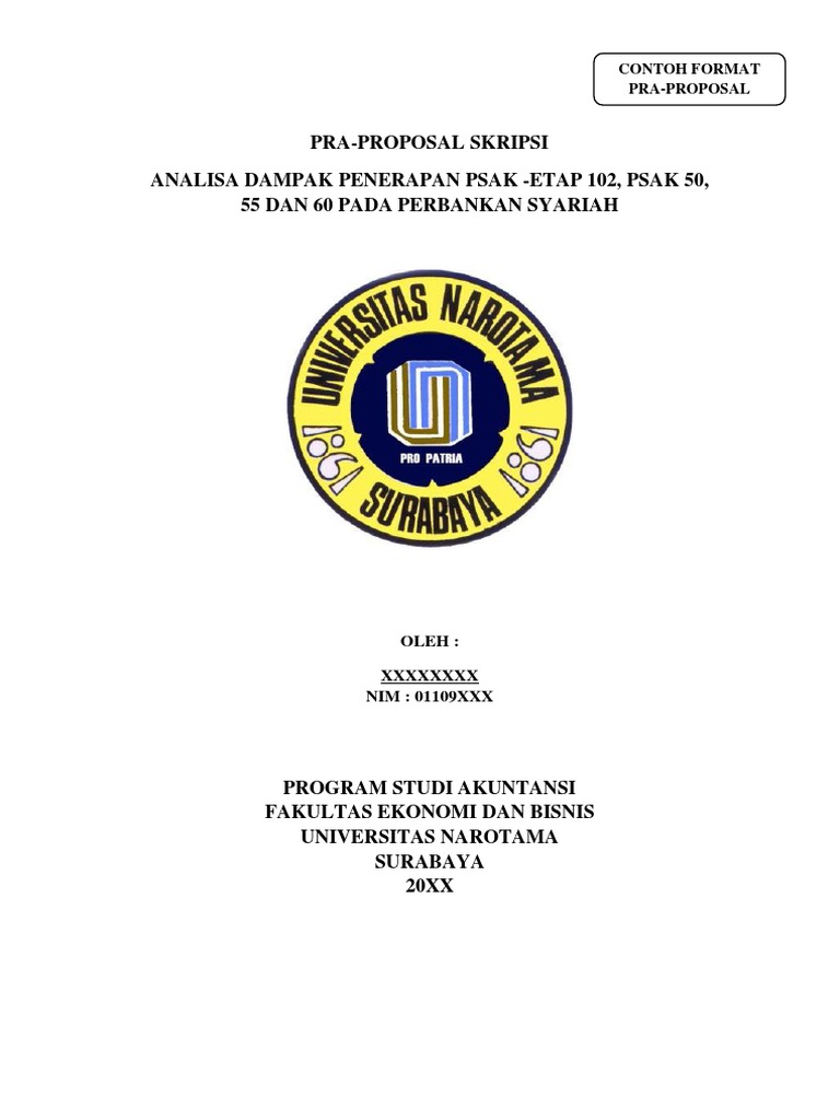Contoh Format Pra Proposal | PDF | Bisnis