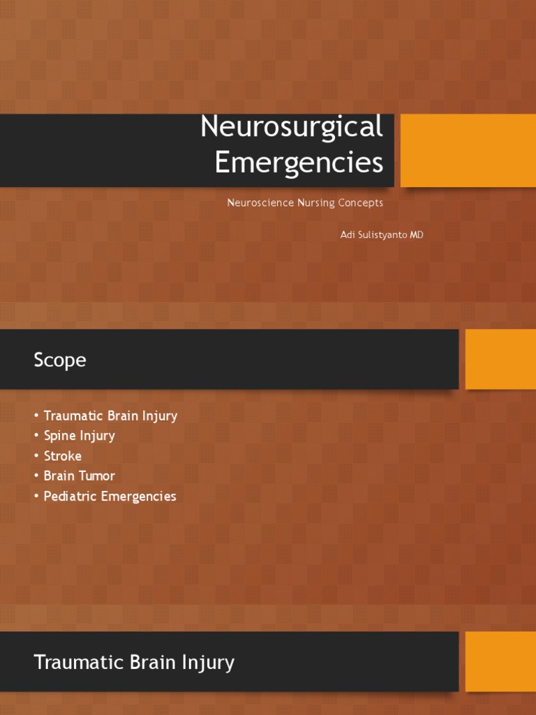 Neurosurgical Emergencies Neuroupdate | PDF | Neurological Disorders ...