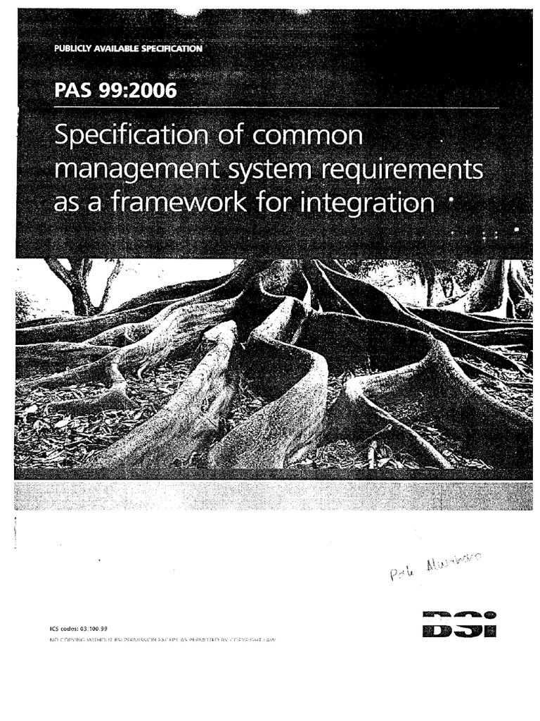 Standard PAS 99 | PDF