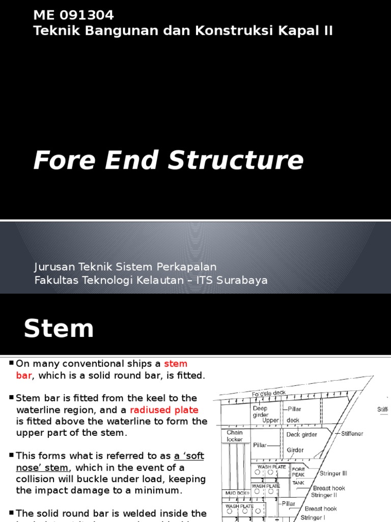 Fore End Structure | PDF | Deck (Ship) | Hull (Watercraft)