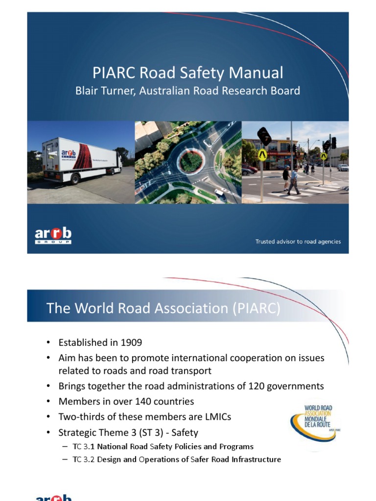 PIARC Road Safety Manual Overview | PDF | Road Traffic Safety | Road