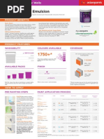Dulux Emulsion Paint Technical Data Sheet | PDF | Paint | Chemistry