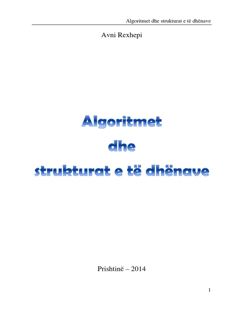 Algoritme Dhe Struktura E Te Dhenave LIBRI | PDF
