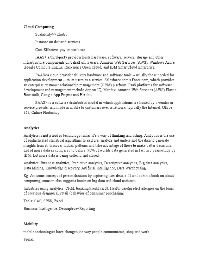 Cloud Computing | PDF | Cloud Computing | Analytics