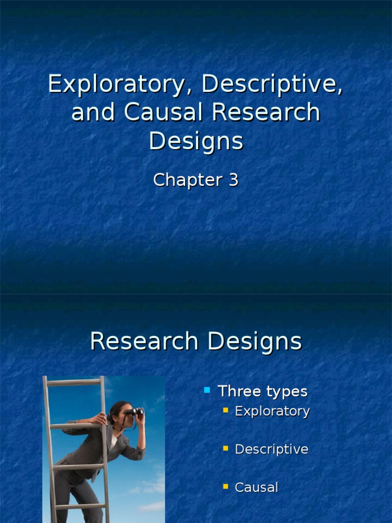 Exploratory Descriptive and Causal Research Designs | PDF