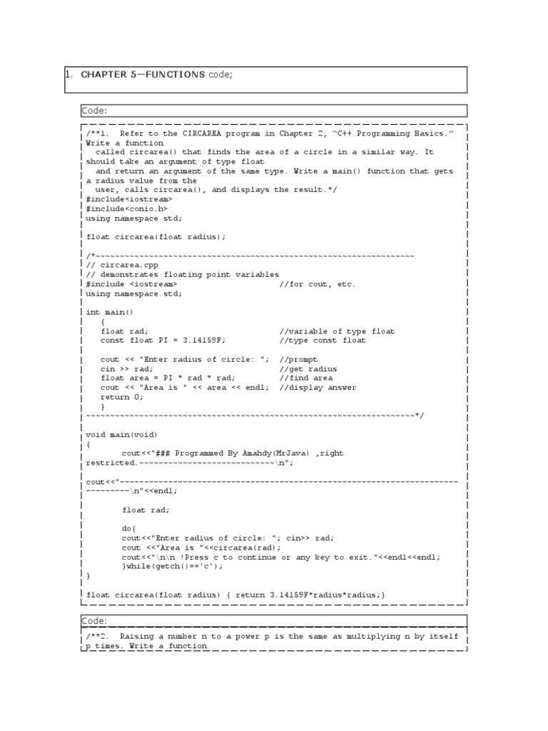 Functions Solution Pdf Subroutine Parameter Computer Programming 