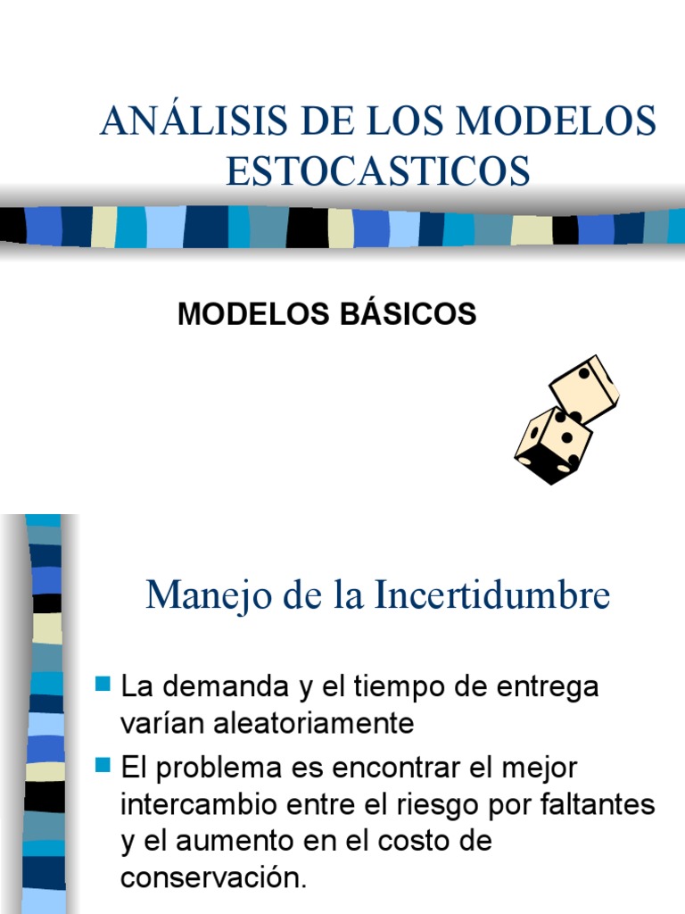 modelos estocasticos | Transporte y distribución de artículos ...