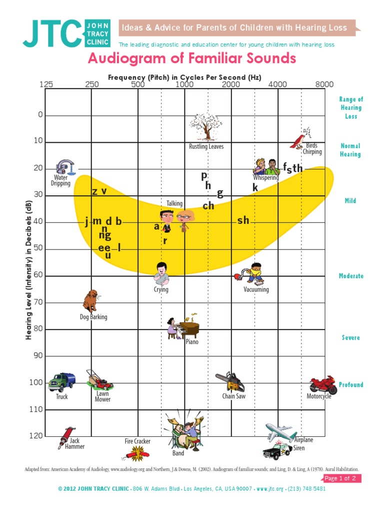 Audiogram What Does Child Hear | PDF | Pitch (Music) | Hearing