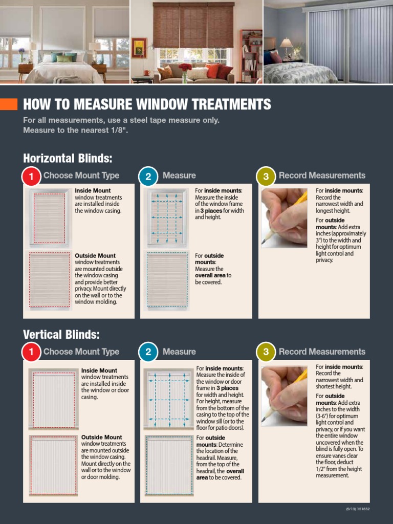 How To Measure Window Treatments | PDF | Window | Door