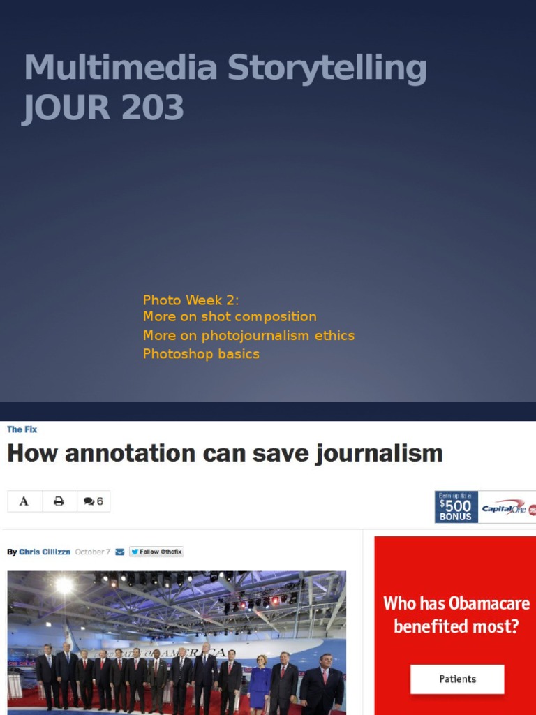 Multimedia Storytelling JOUR 203: Photo Week 2: More On Shot ...