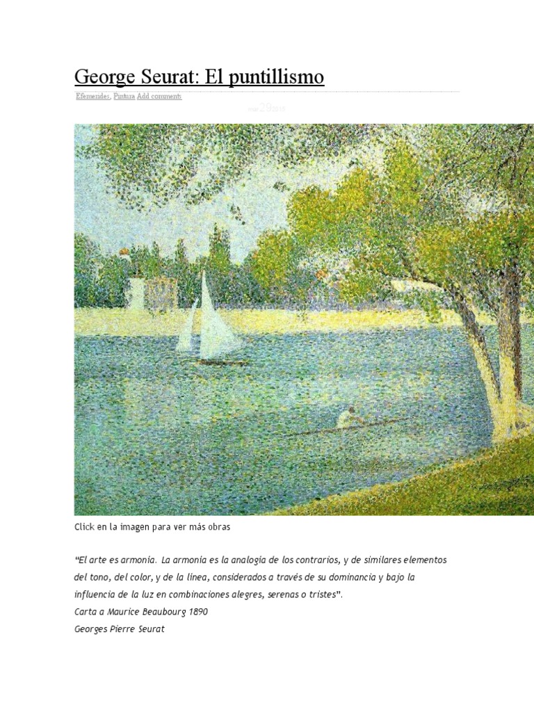 George Seurat | PDF | Arte francés | Visión