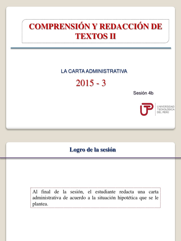 Redaccion de Una Carta Administrativa | Lima | Perú