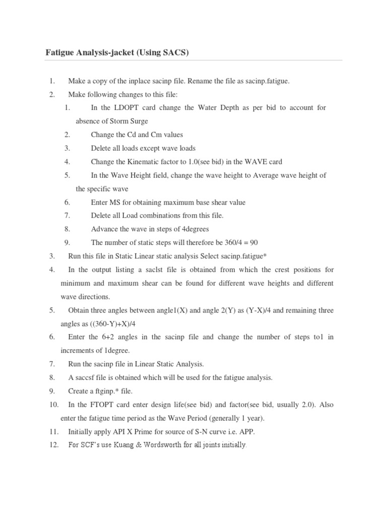 Fatigue Analysis | PDF | Fatigue (Material) | Computing And Information ...