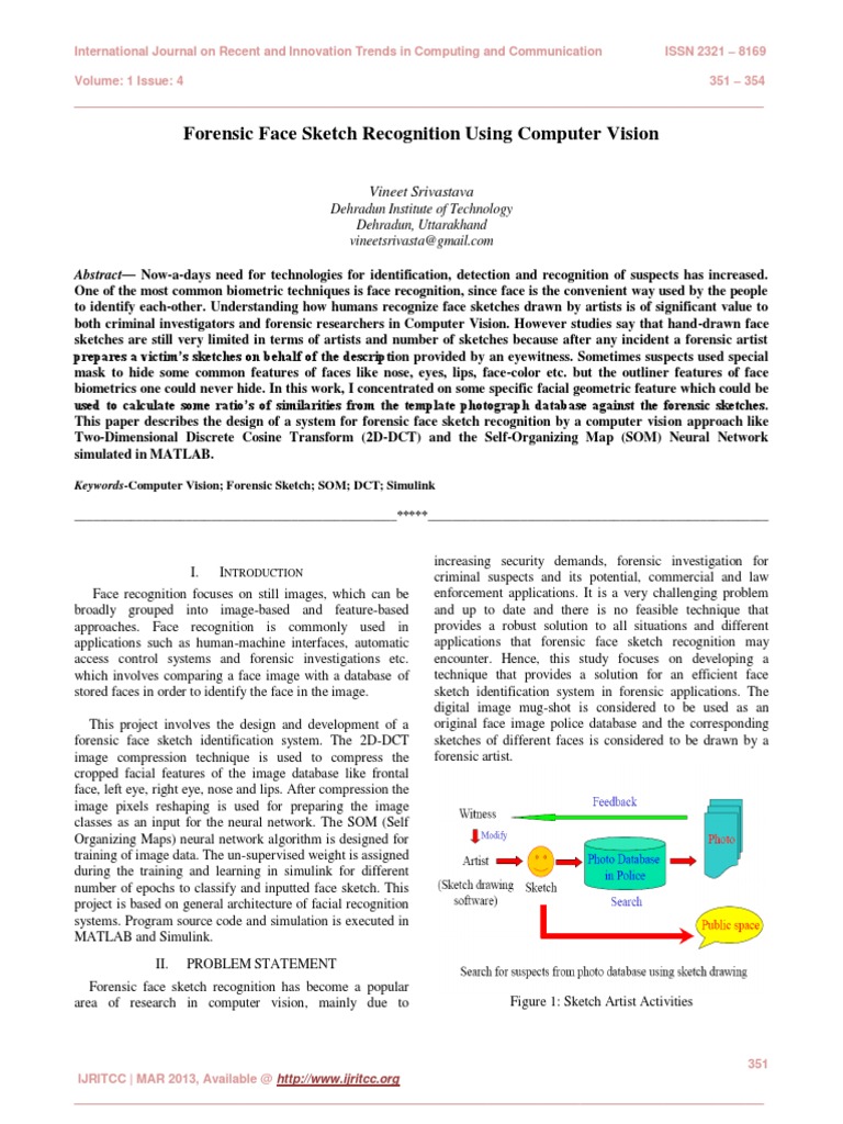 Forensic Face Sketch Recognition Using Computer Vision | PDF | Data ...